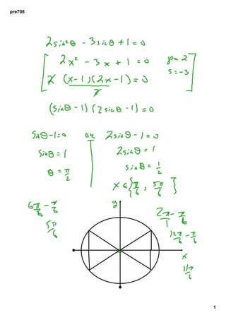 preCalculus 708 Solving Trig Equations | PDF