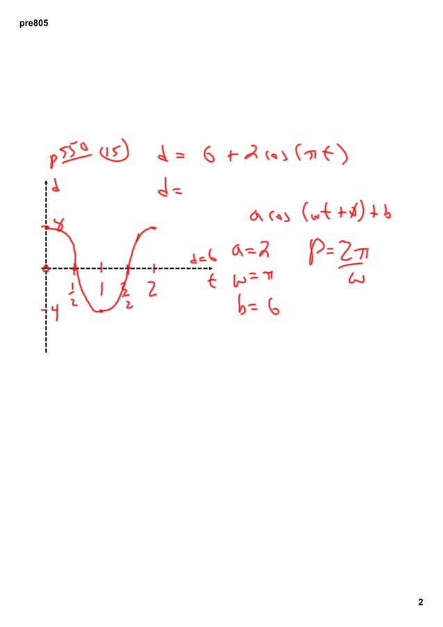 preCalculus 805: Sine Regression | PDF