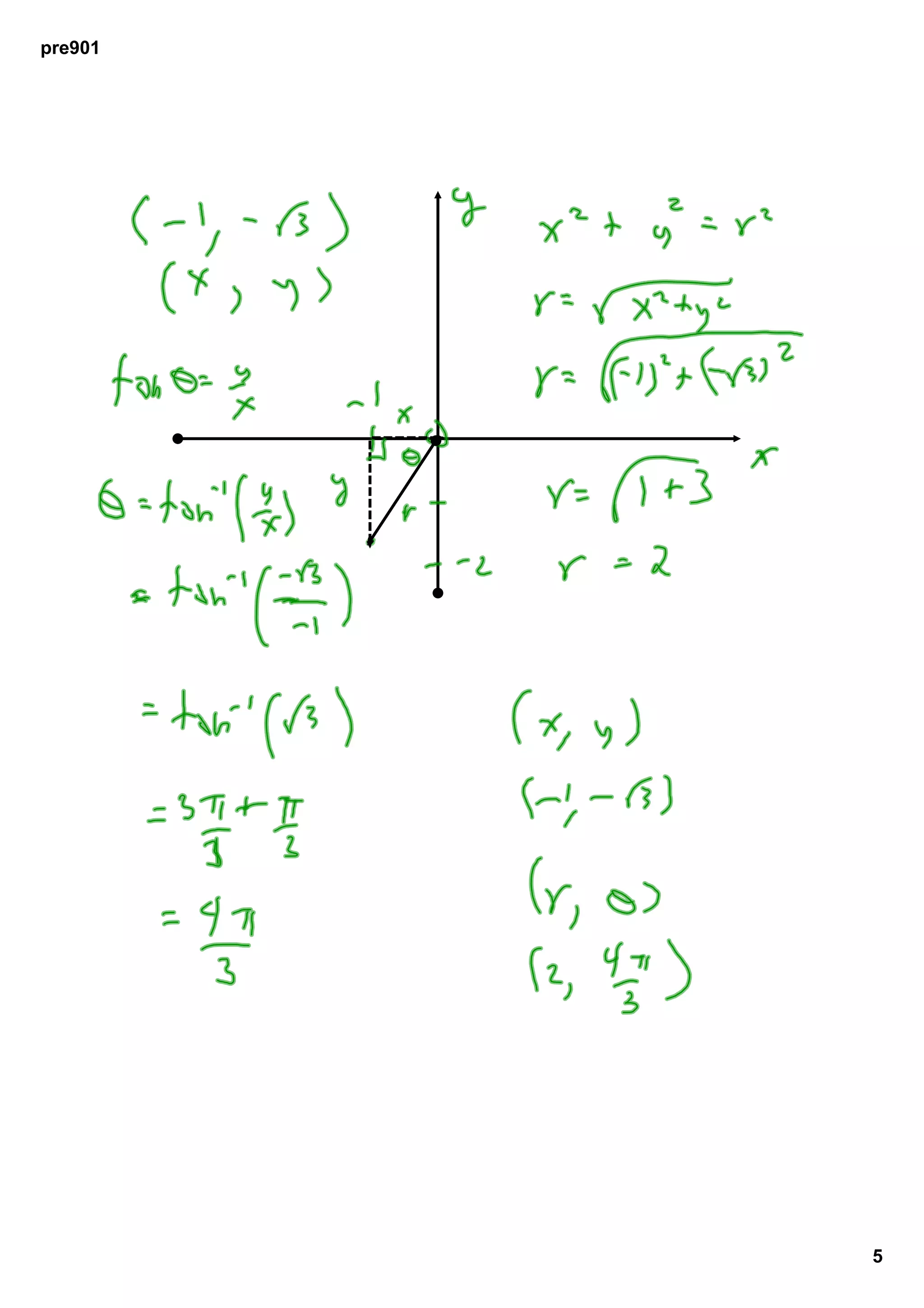 preCalculus 901 Polar Coordinates | PDF