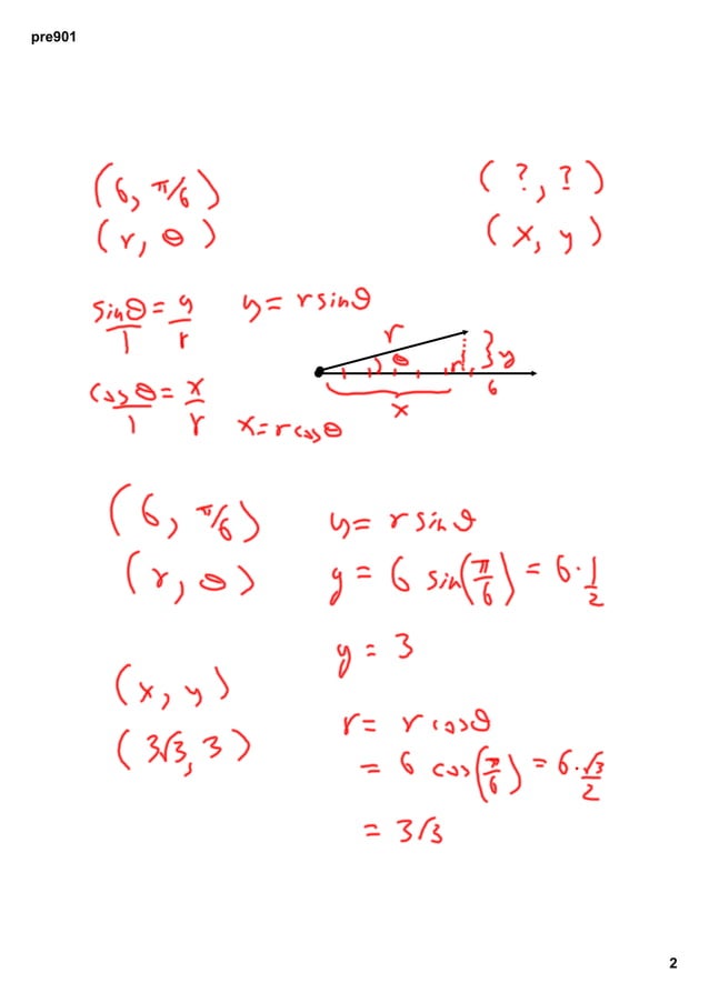 preCalculus 901 Polar Coordinates | PDF