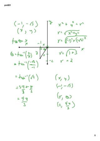 preCalculus 901 Polar Coordinates | PDF