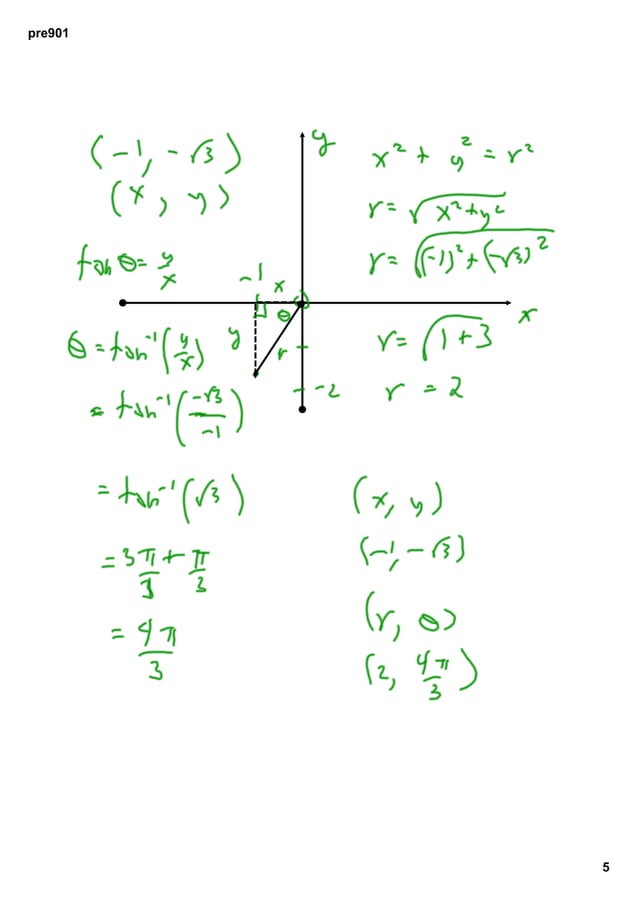 preCalculus 901 Polar Coordinates | PDF