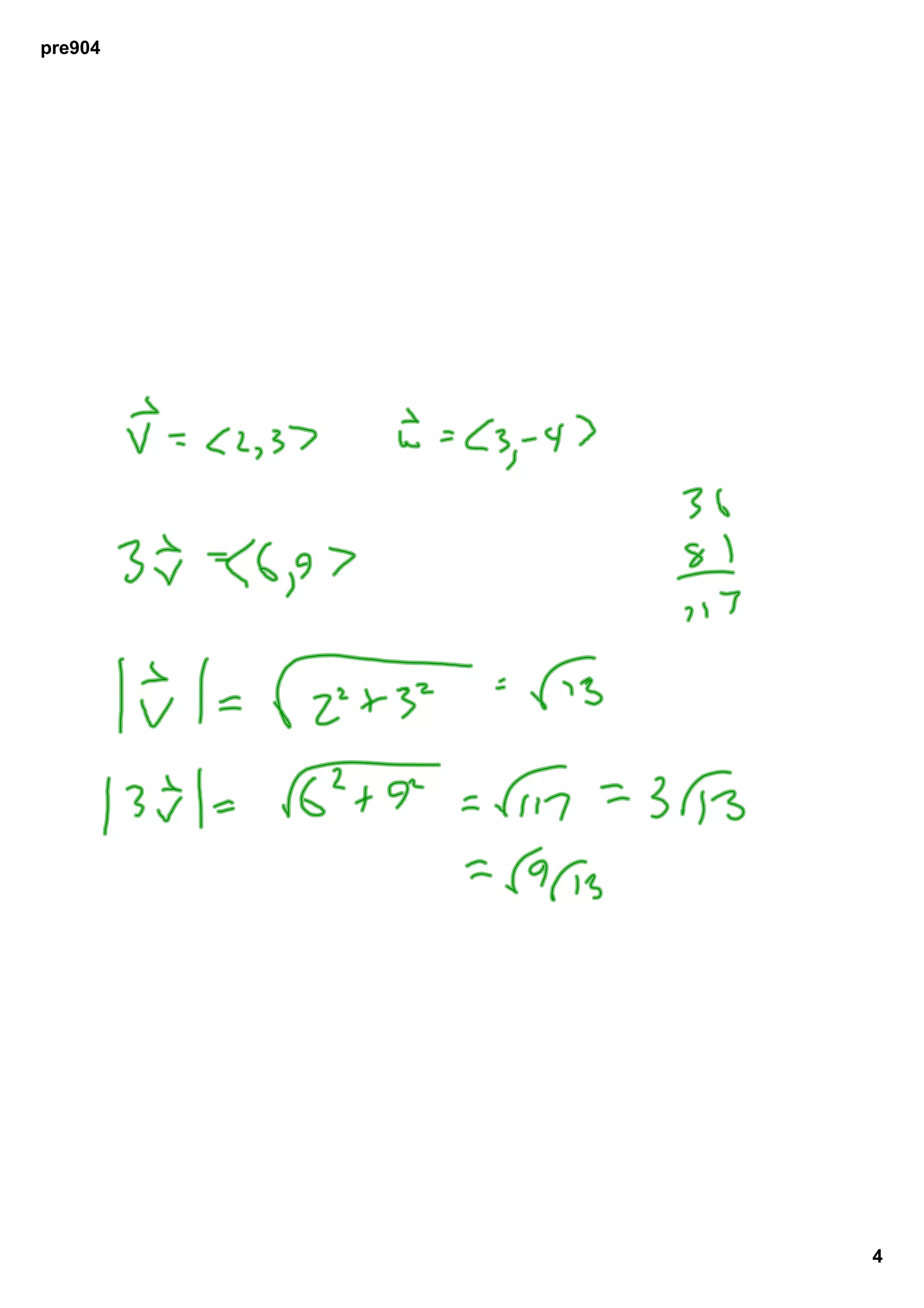preCalculus 904 Vectors | PDF