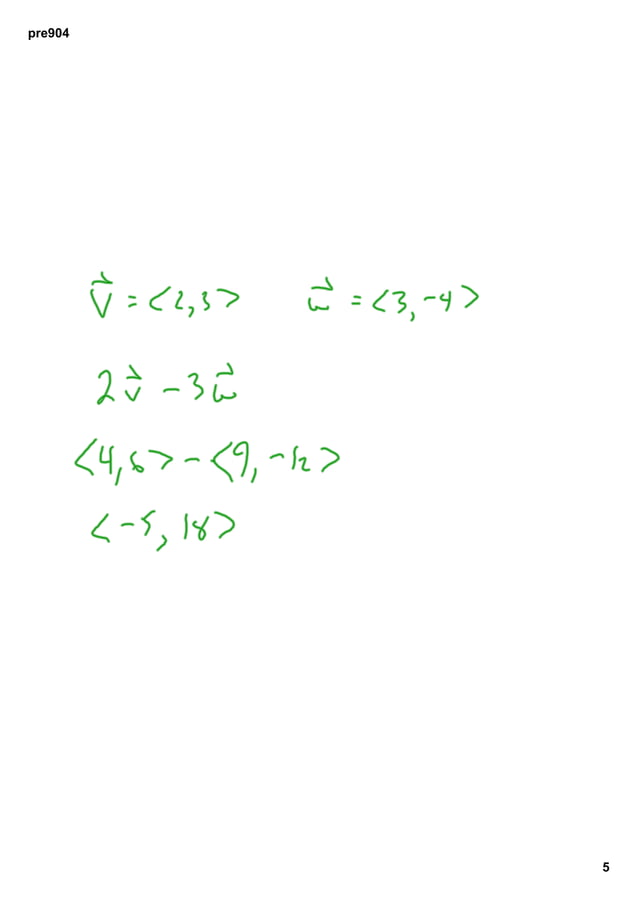 preCalculus 904 Vectors | PDF