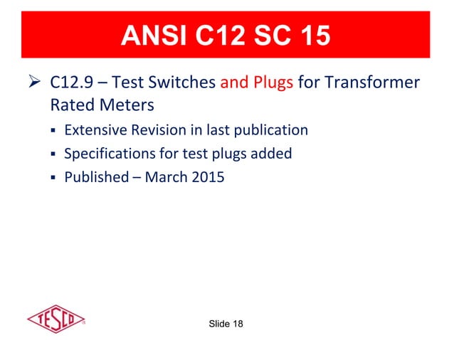 ANSI Standard and Recent Updates That Affect Metering | PPT