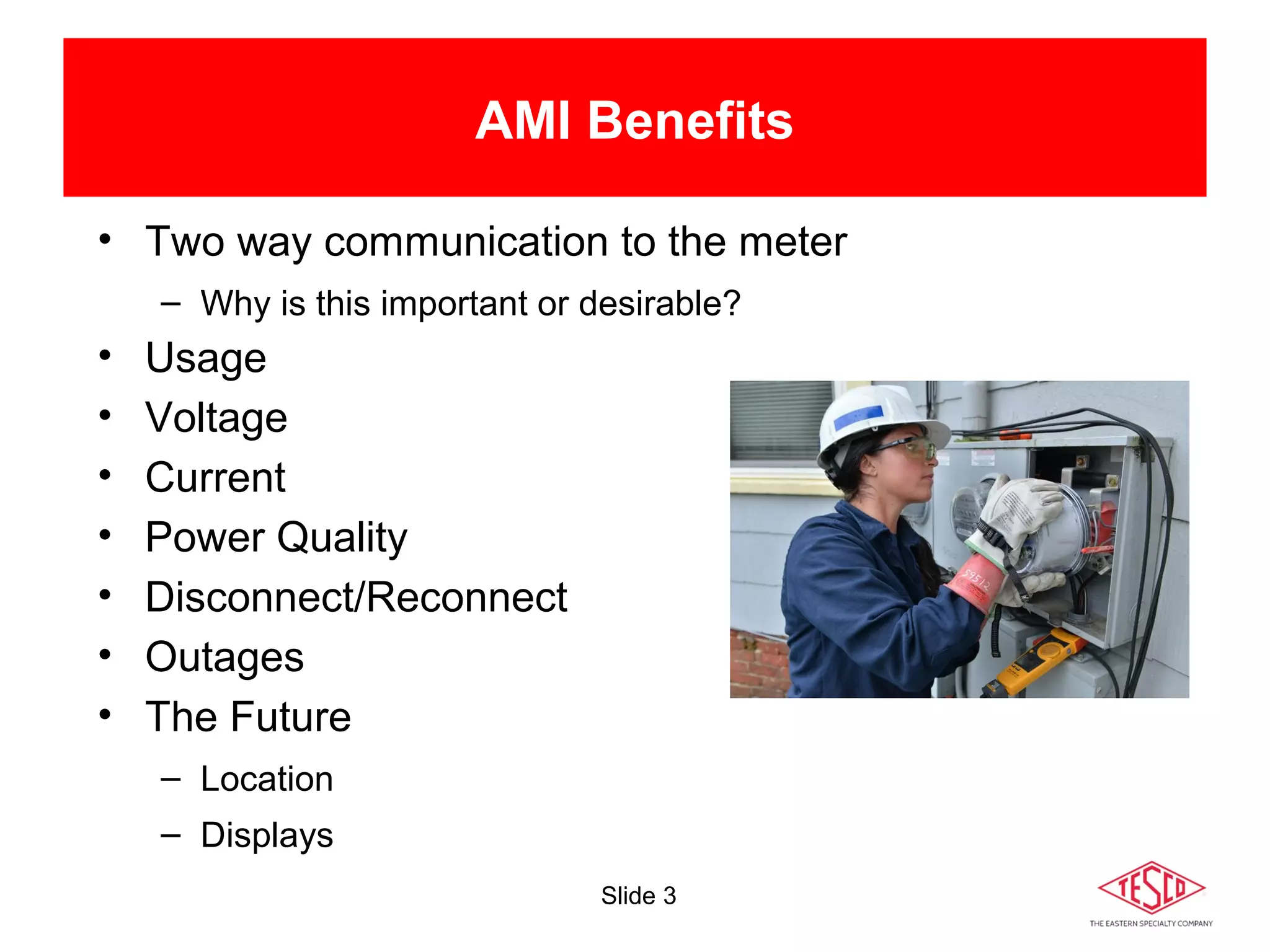 Advanced Metering Infrastructure (AMI) Overview | PPT