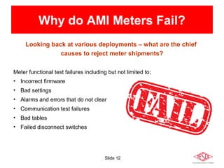 Advanced Metering Infrastructure (AMI) Overview | PPT