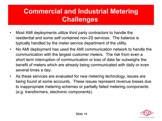 Advanced Metering Infrastructure (AMI) Overview | PPT ...