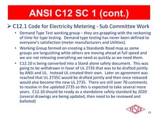 ANSI C12.1 Overview and Current Events | PPT