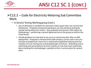 ANSI C12.1 Overview and Current Events | PPTX