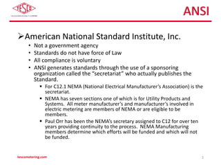 ANSI C12.1 Overview and Current Events | PPT