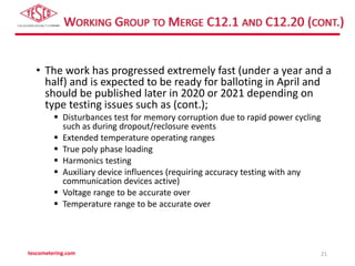 ANSI C12.1 Overview and Current Events | PPTX