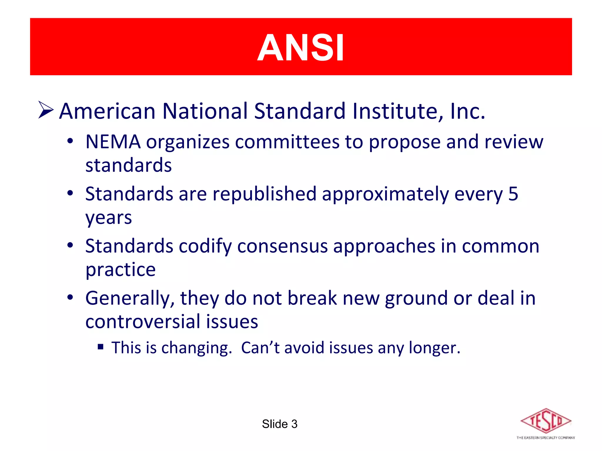 ANSI C12 Standards Update | PPTX