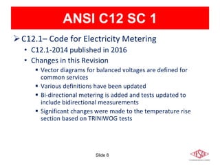 ANSI C12 Standards Update | PPTX