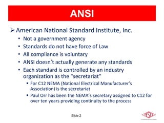 ANSI C12 Standards Update | PPT