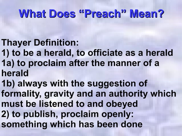Preach the WHOLE Gospel | PPT