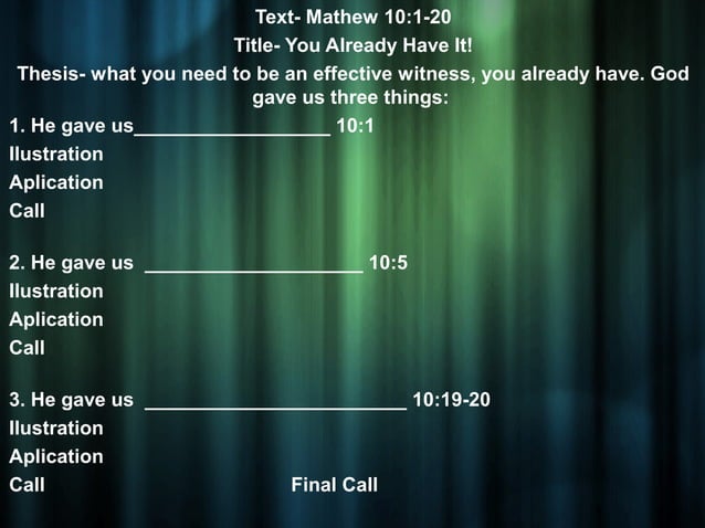 Preaching template 4 sermons | PPT