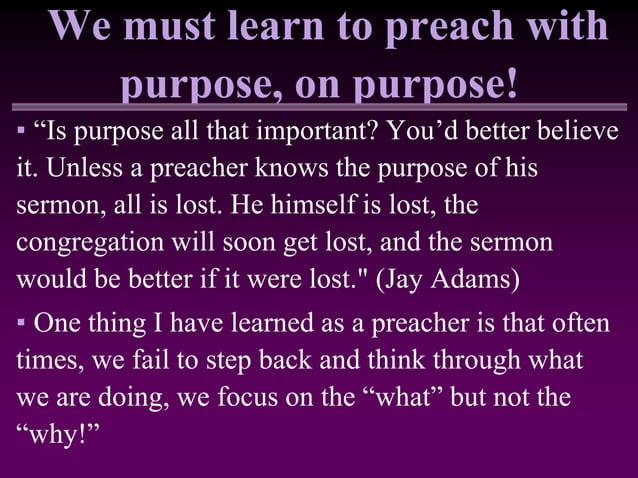 Preaching with Purpose! | PPTX