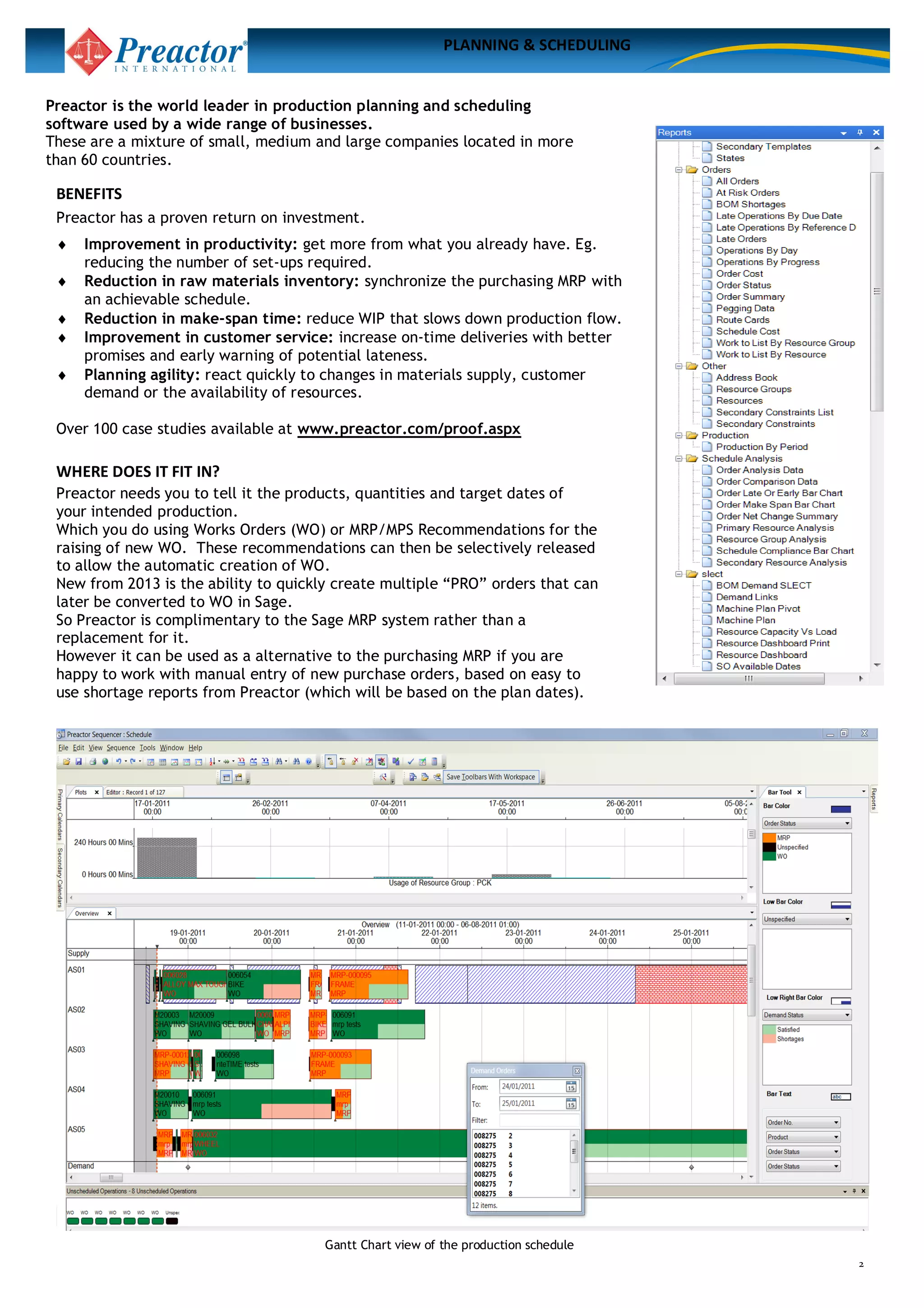 Preactor Sage1000 Integration | PDF