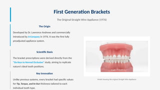 Preadjusted Edgewise Technique: First Generation Brackets - Andrew's ...