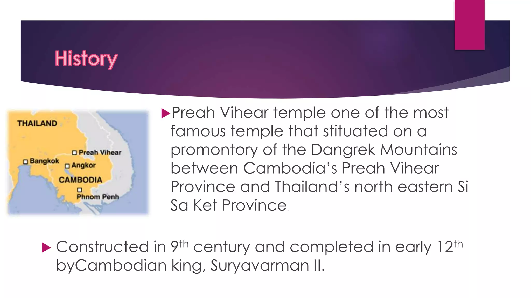 Preah vihear temple case | PPTX