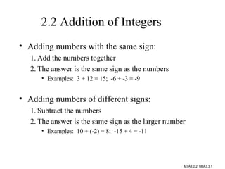 Pre algebra chapter 2 notes | PPT