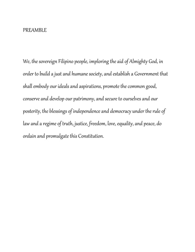 Preamble | PDF