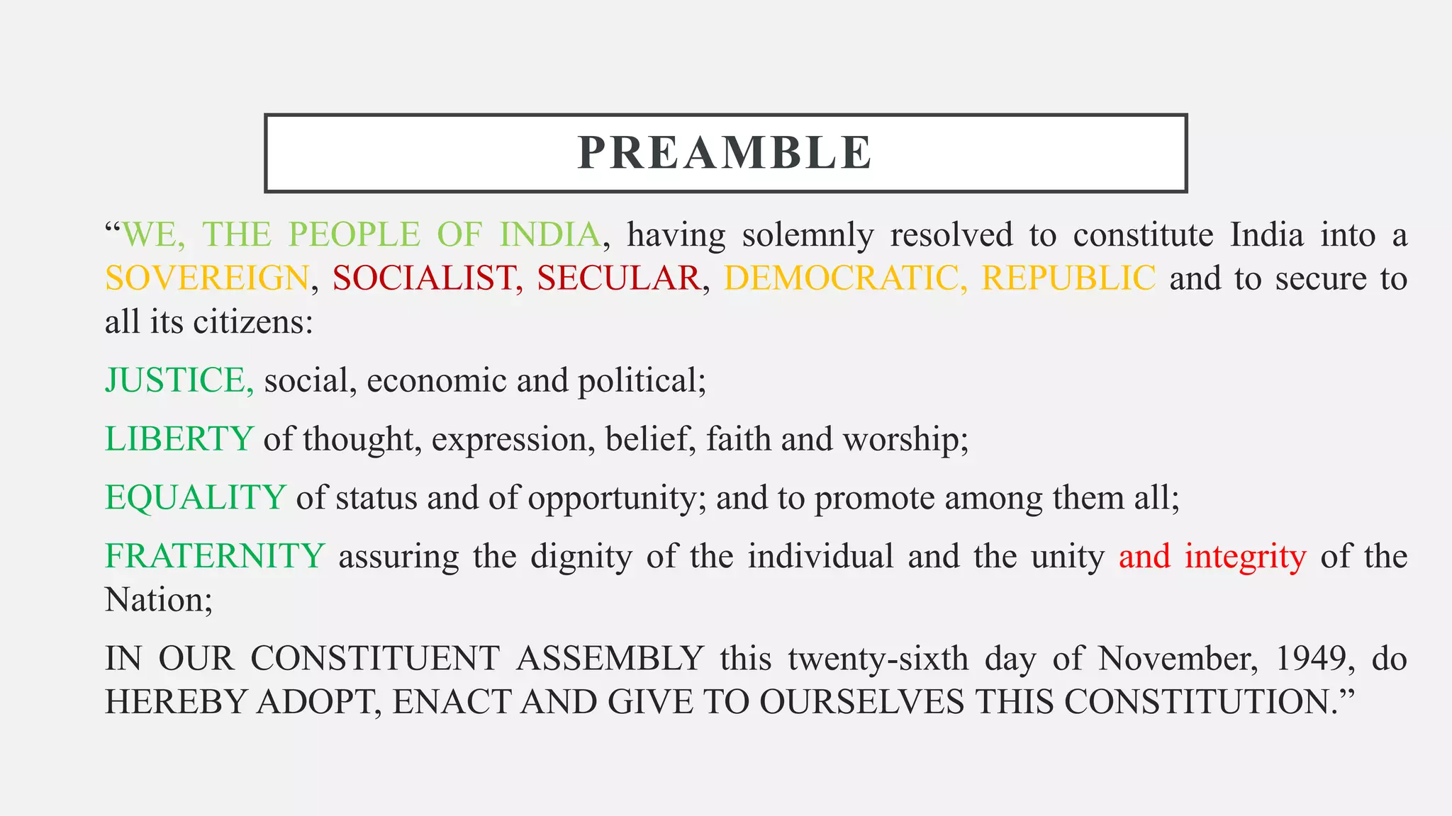 Preamble | PPTX