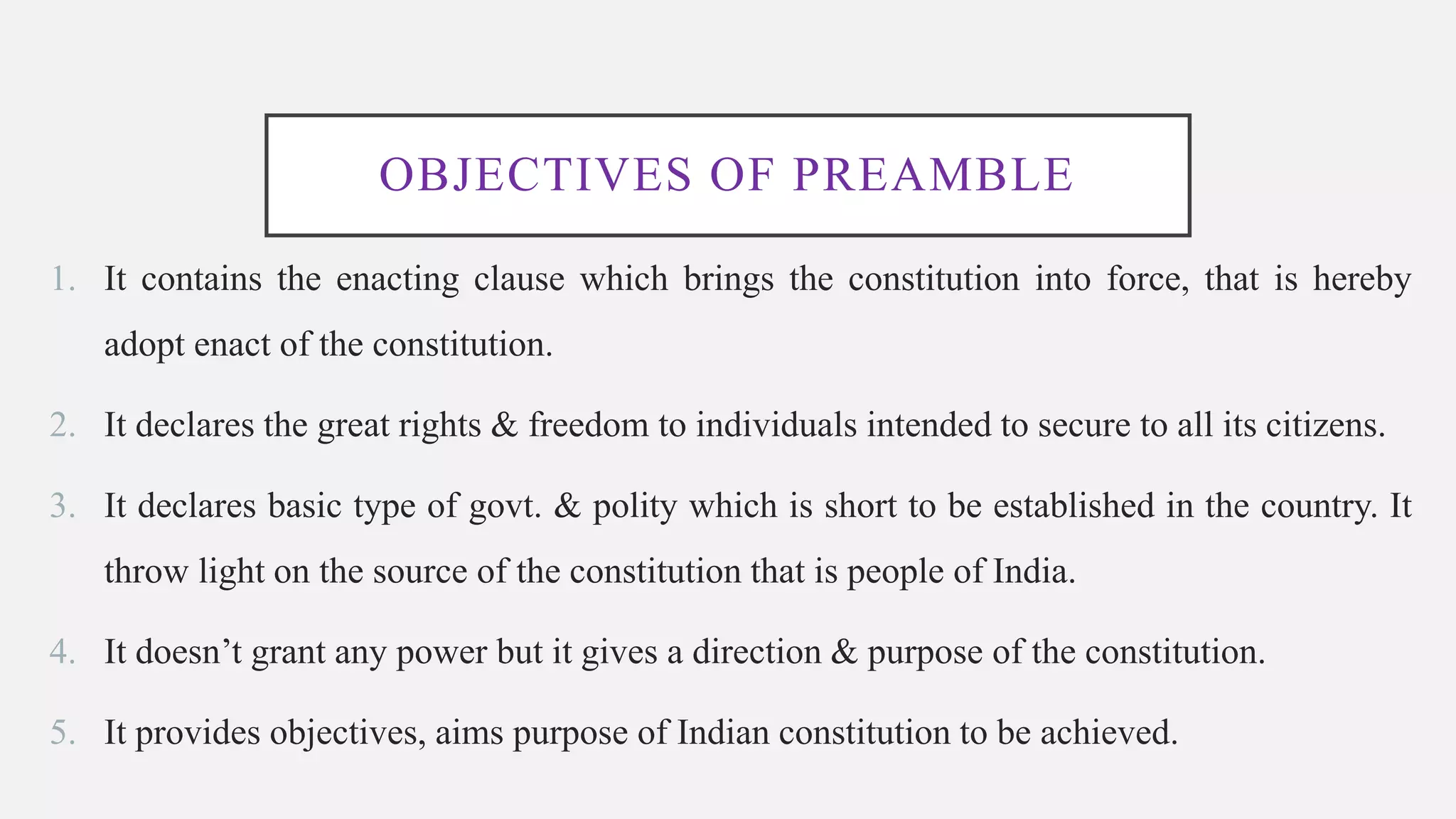 Preamble | PPTX