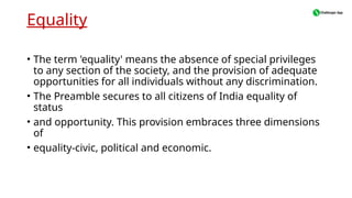 Preamble of Indian Constitution brief history .pptx