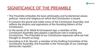Preamble of Indian Constitution brief history .pptx