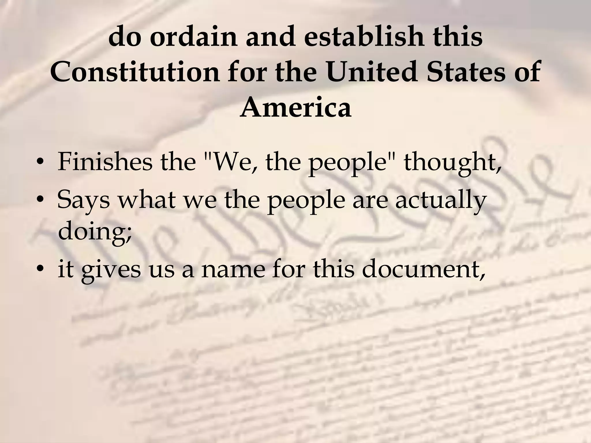 Preamble Articles of the Constitution 2019 | PPT