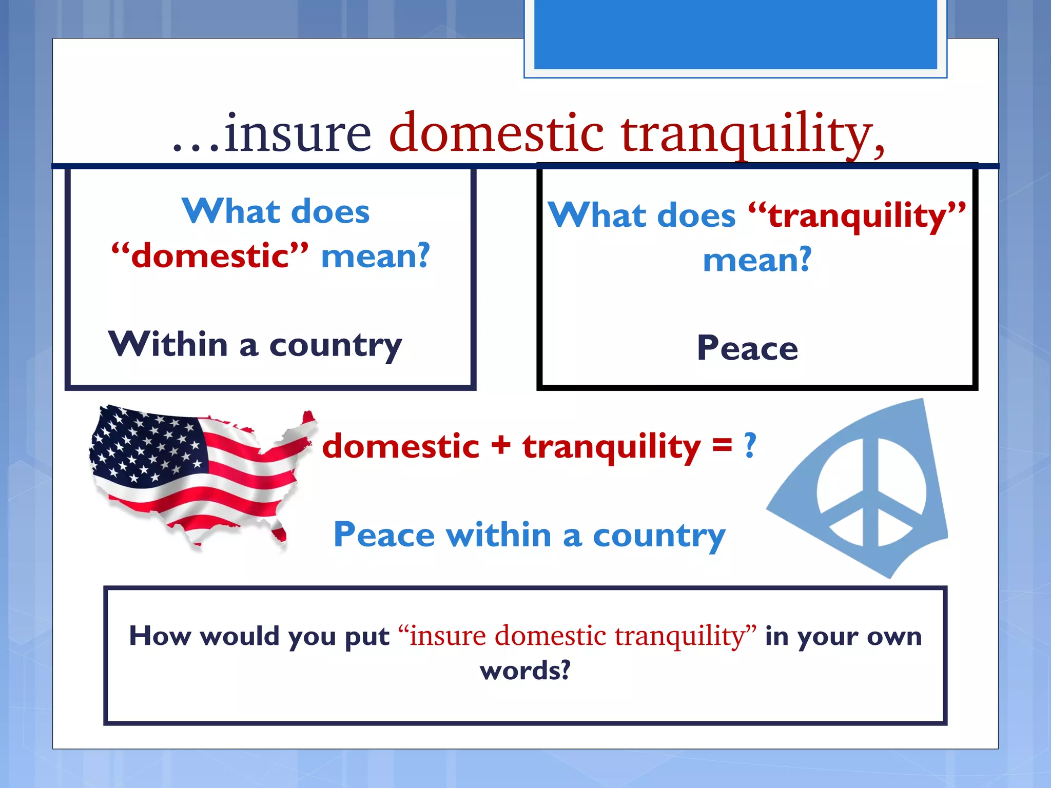 Preamble breakdown | PPT | Politics