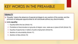 Preamble – Indian Polity for all competitive exams | PDF