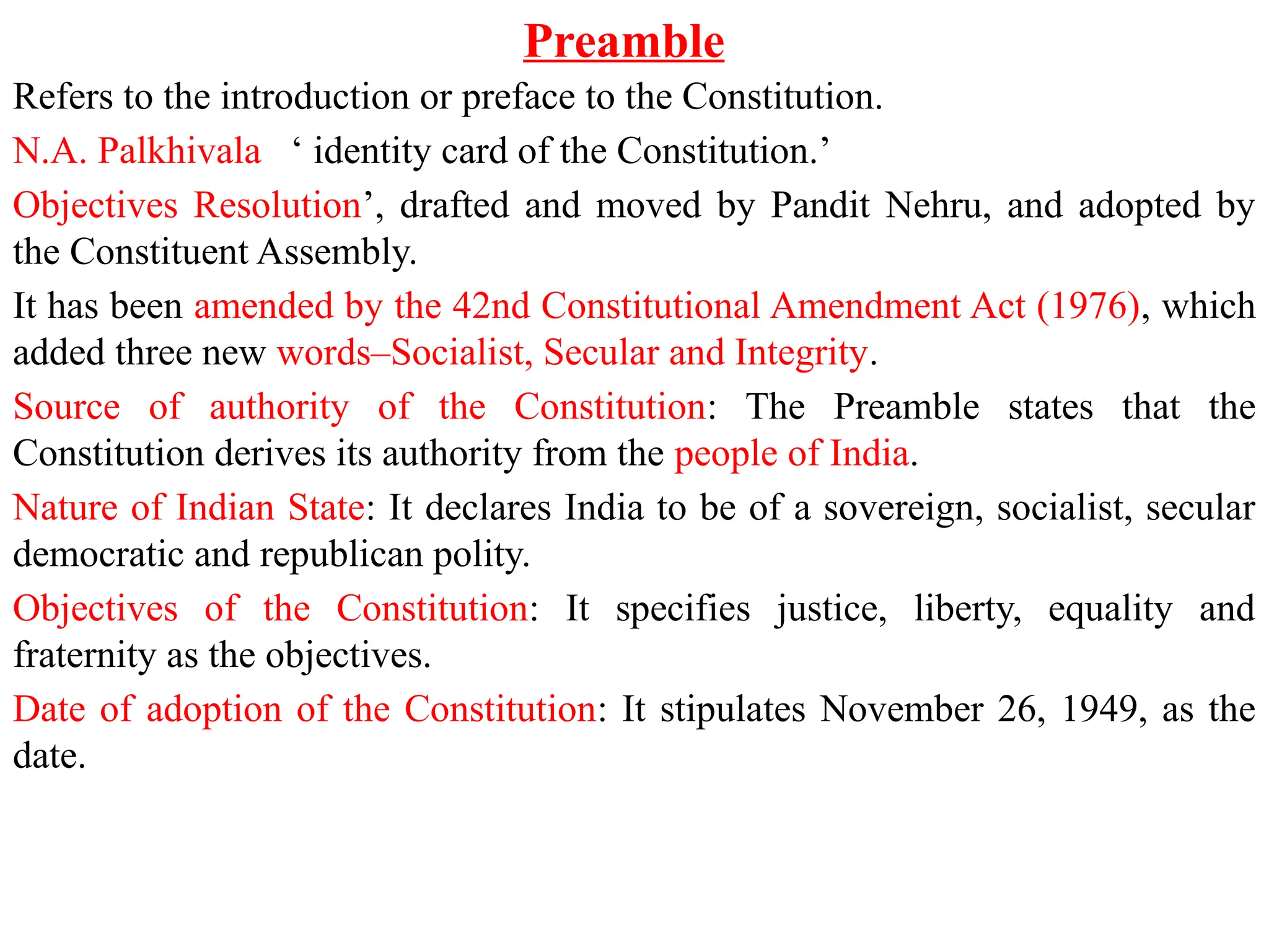 Preamble no 16 polity laxmikant for upsc ssc | PPTX