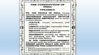 Preamble of india | PPT