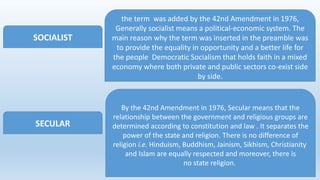 Preamble of india | PPTX
