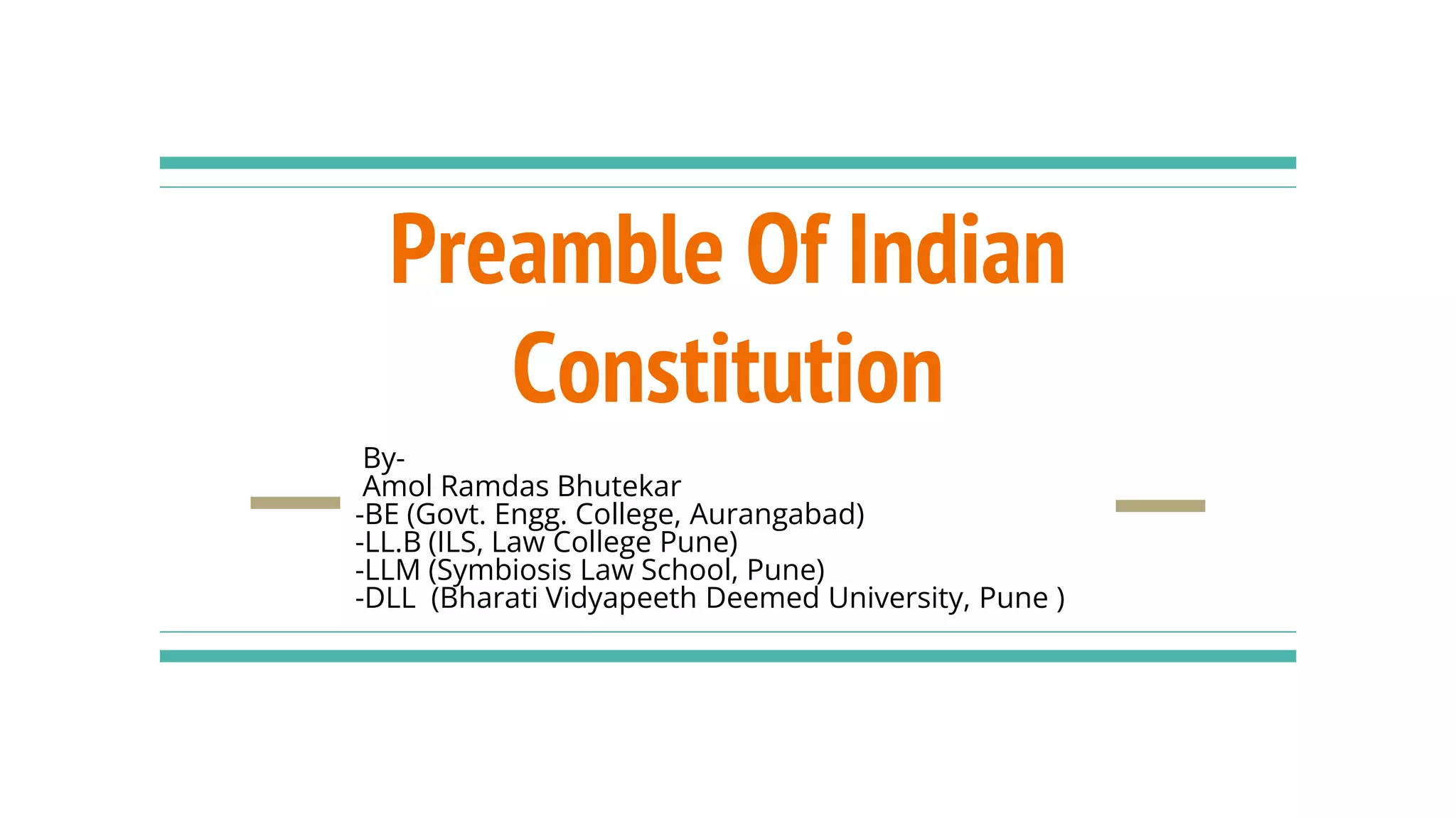 Preamble Of Indian Constitution.pptx