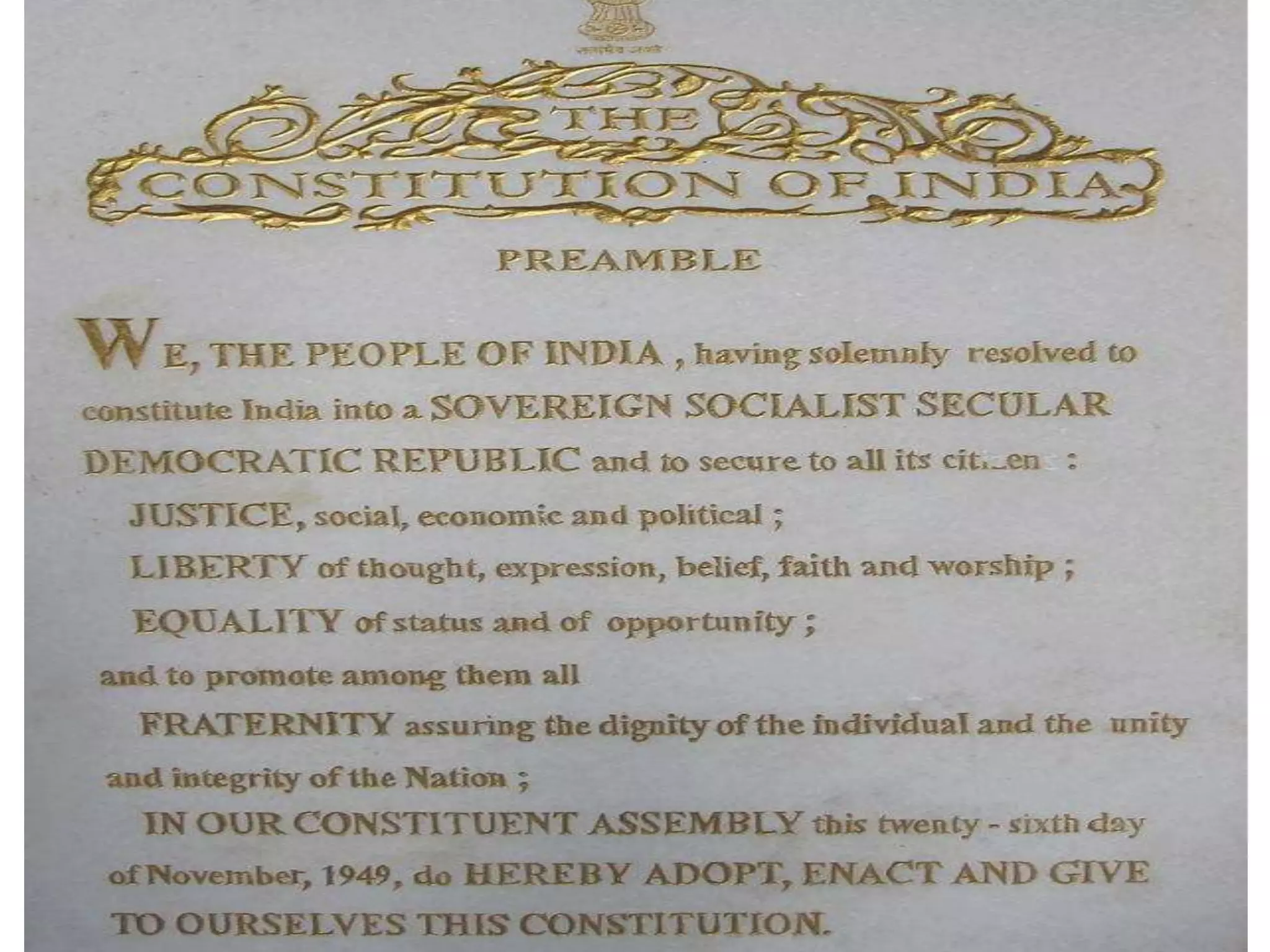 Preamble of th wps office class vii | PPTX | Civic affairs | Politics