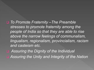 GFGC CHIKKABASUR ( Preamble of the constitution of india ) | PPT