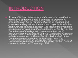 GFGC CHIKKABASUR ( Preamble of the constitution of india ) | PPT