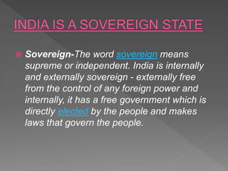 GFGC CHIKKABASUR ( Preamble of the constitution of india ) | PPT