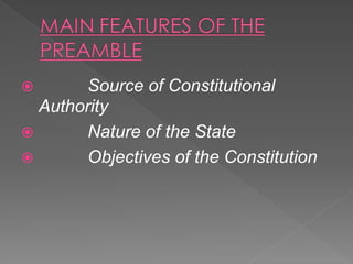 Preamble of the constitution of india | PPT