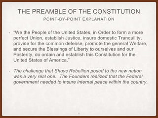 Preamble of the Constitution of the United States | PPTX