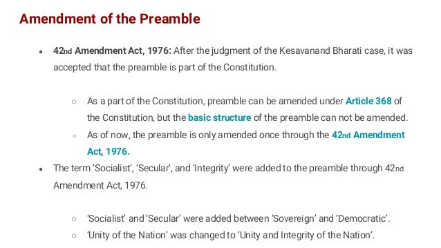 Preamble to the indian constitution - Drishti Ias | PPTX