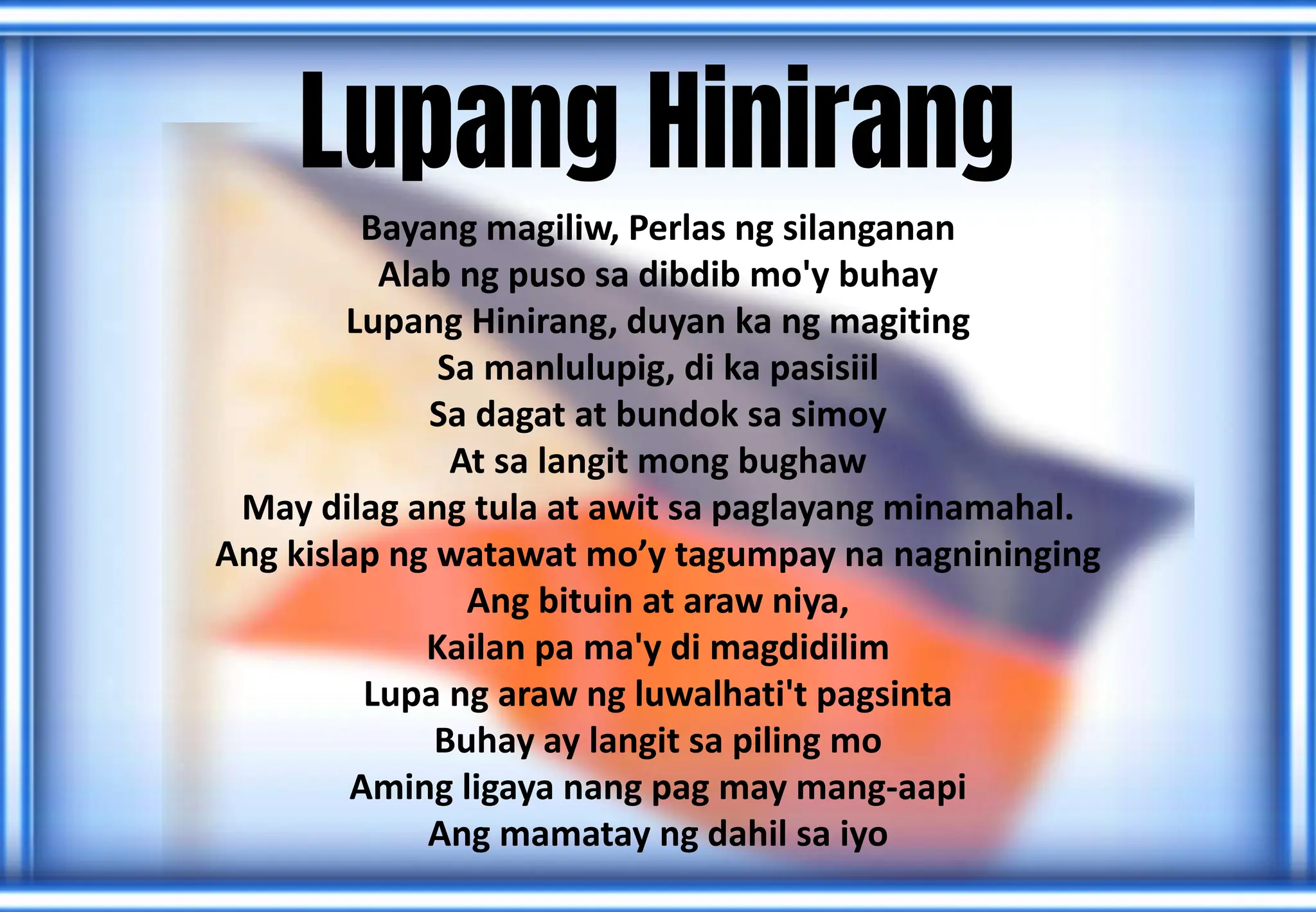 PREAMBLE We, the sovereign Filipino people, imploring the aid of ...