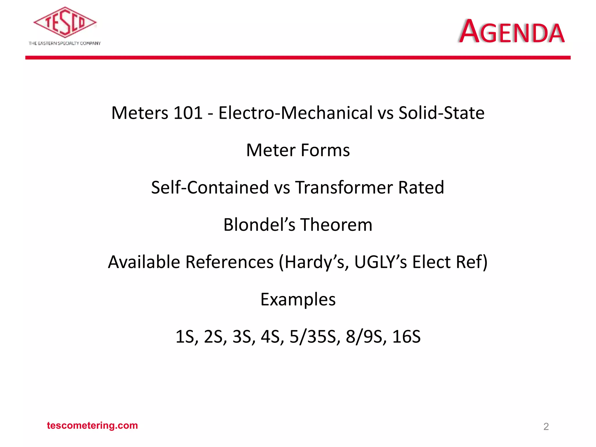 Intro to Self-Contained, Transformer-Rated and Meter Forms | PPTX