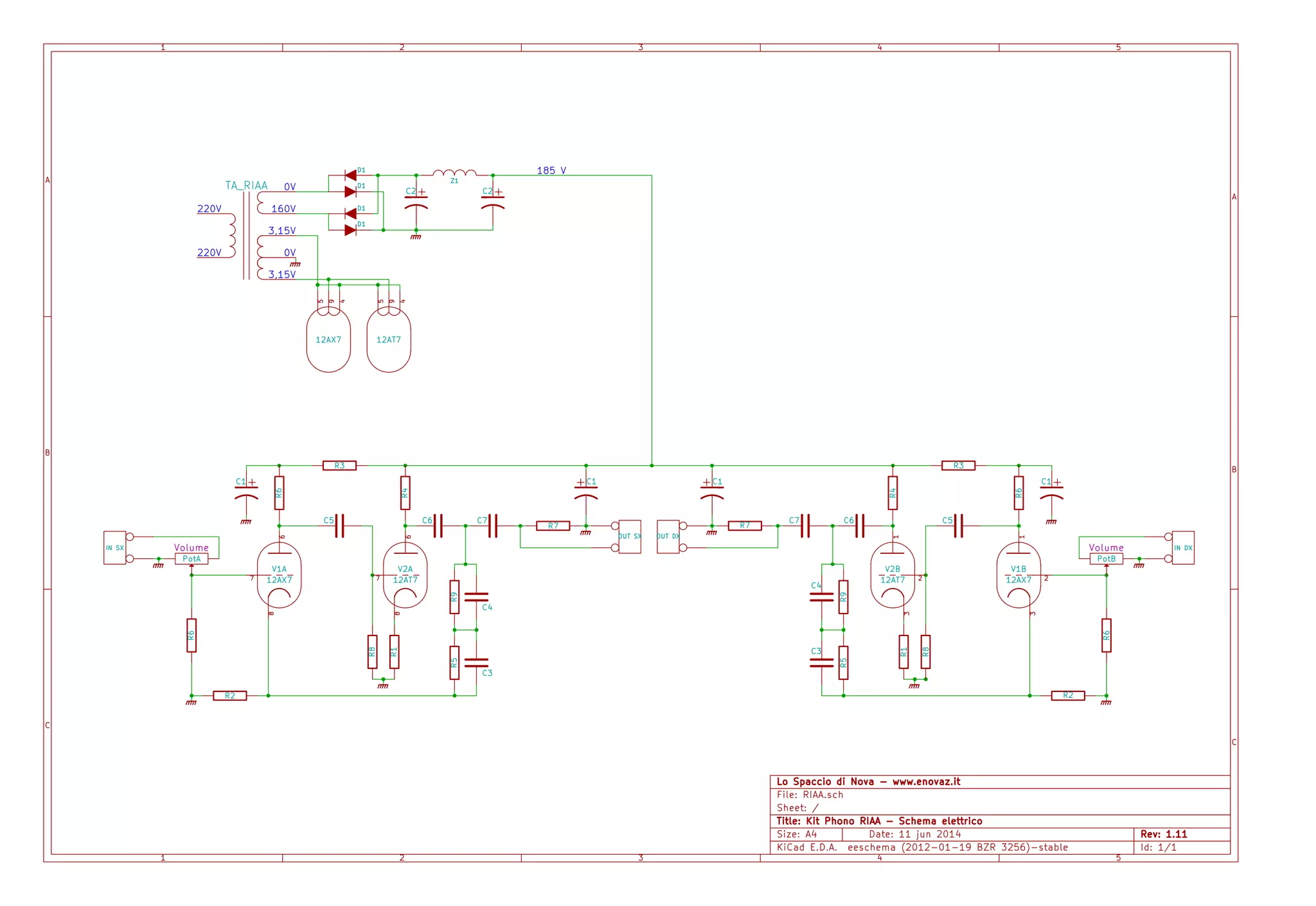 Preamplificatore phono riaa schema elettrico - schema | PDF