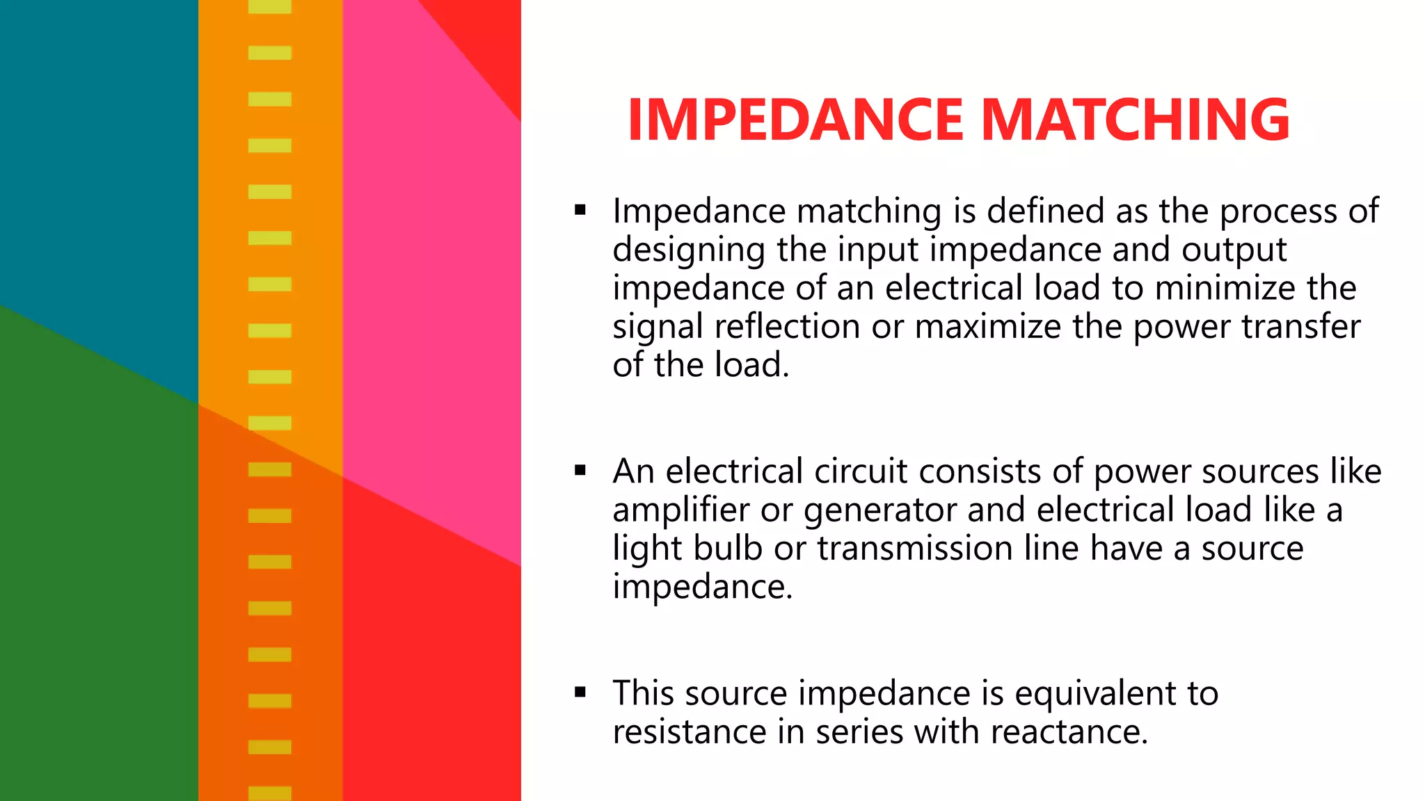Preamplifier and impedance matching circuits | PPTX