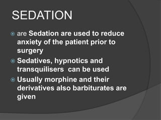 Pre anaesthetic medication | PPTX